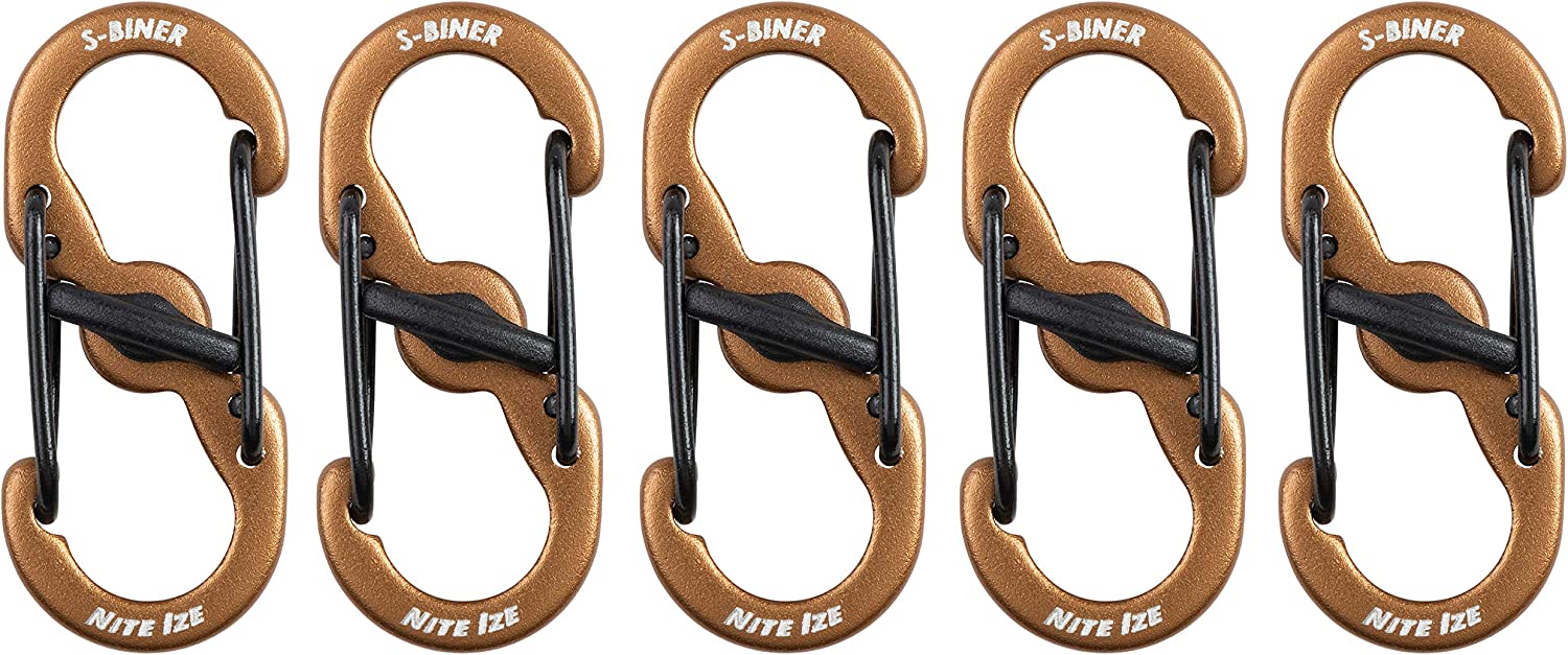 Карабин алюминиевый с блокировкой Nite Ize S-Biner MicroLock LSBMA-29BG ...