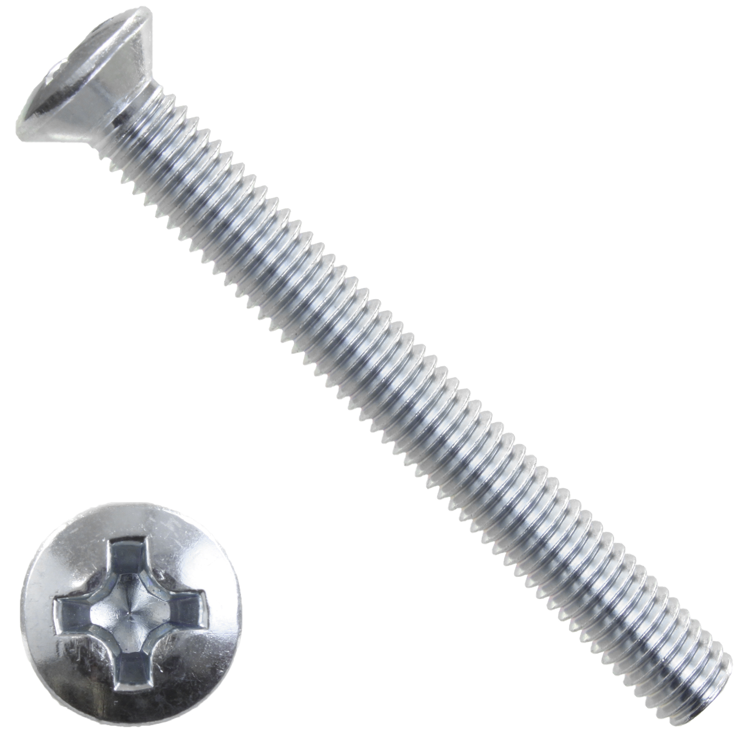 Купить оцинкованный винт DIN 966 (ISO 7047) в интернет-магазине Крепком