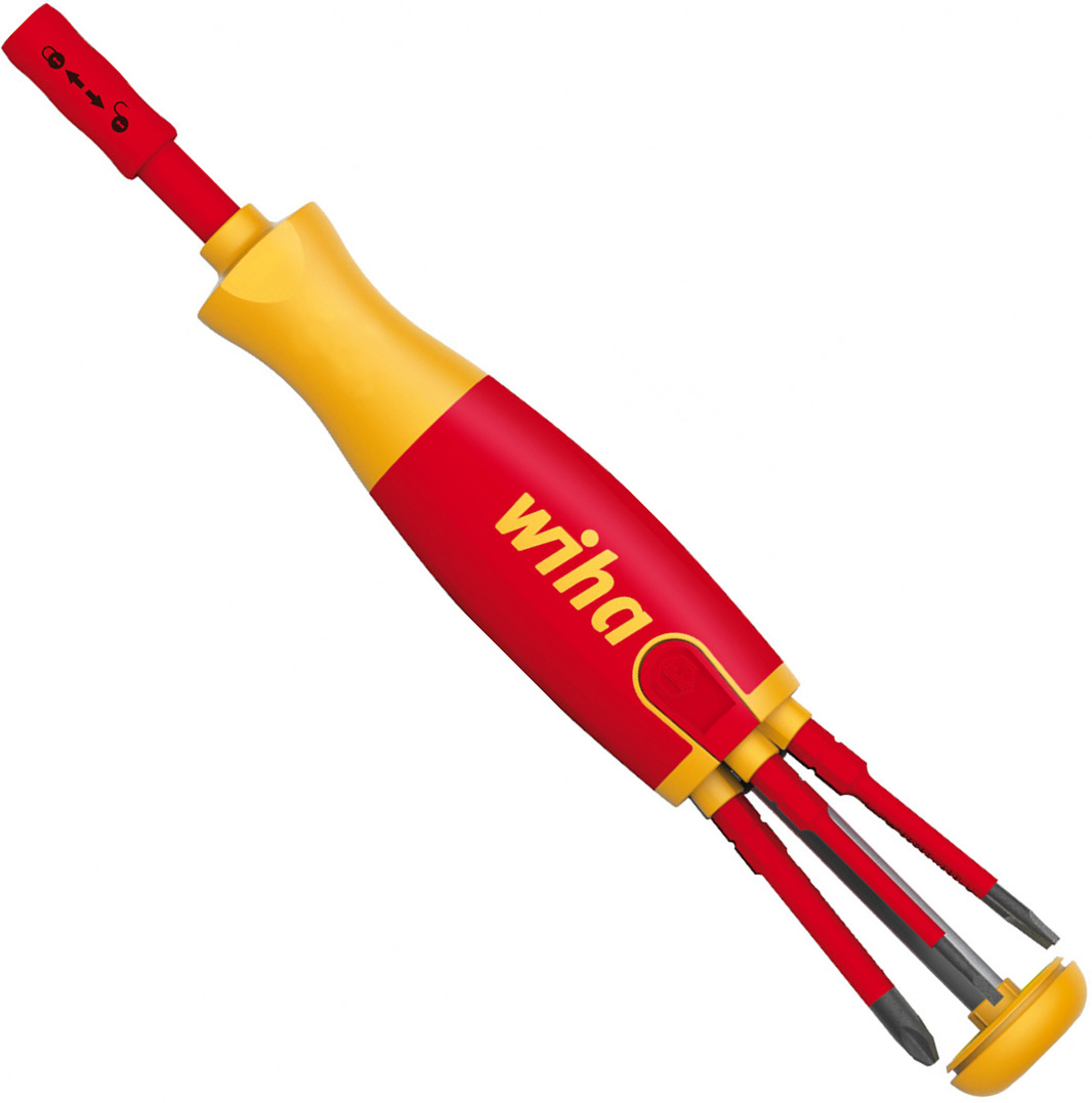 Купить отвертку диэлектрическую с битами WIHA LiftUP Electric 2831 38610